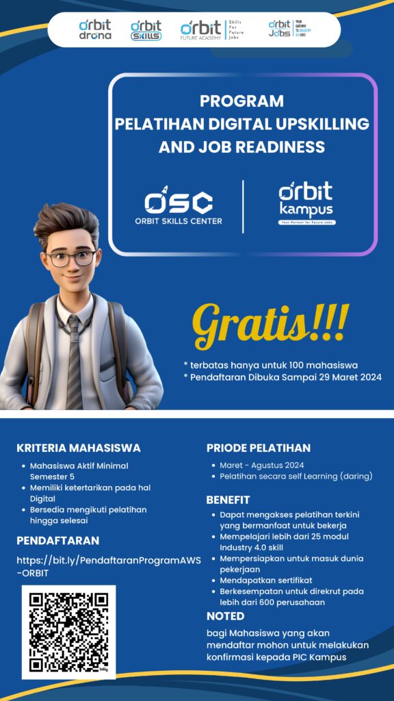 Program Pelatihan Digital & Upskilling – ORBIT – Direktori Beasiswa
